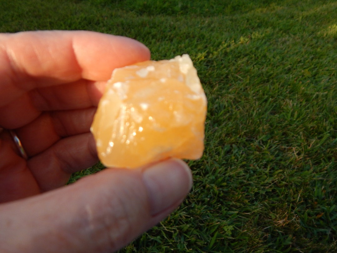 Orange Calcite Specimen - Etsy