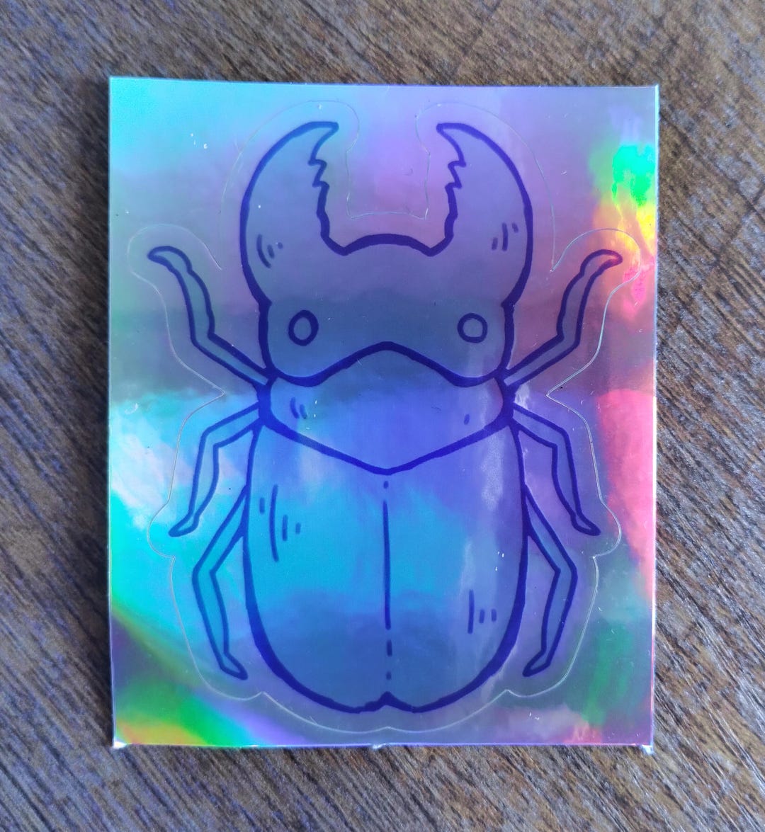 Holographic Beetle Sticker - Etsy
