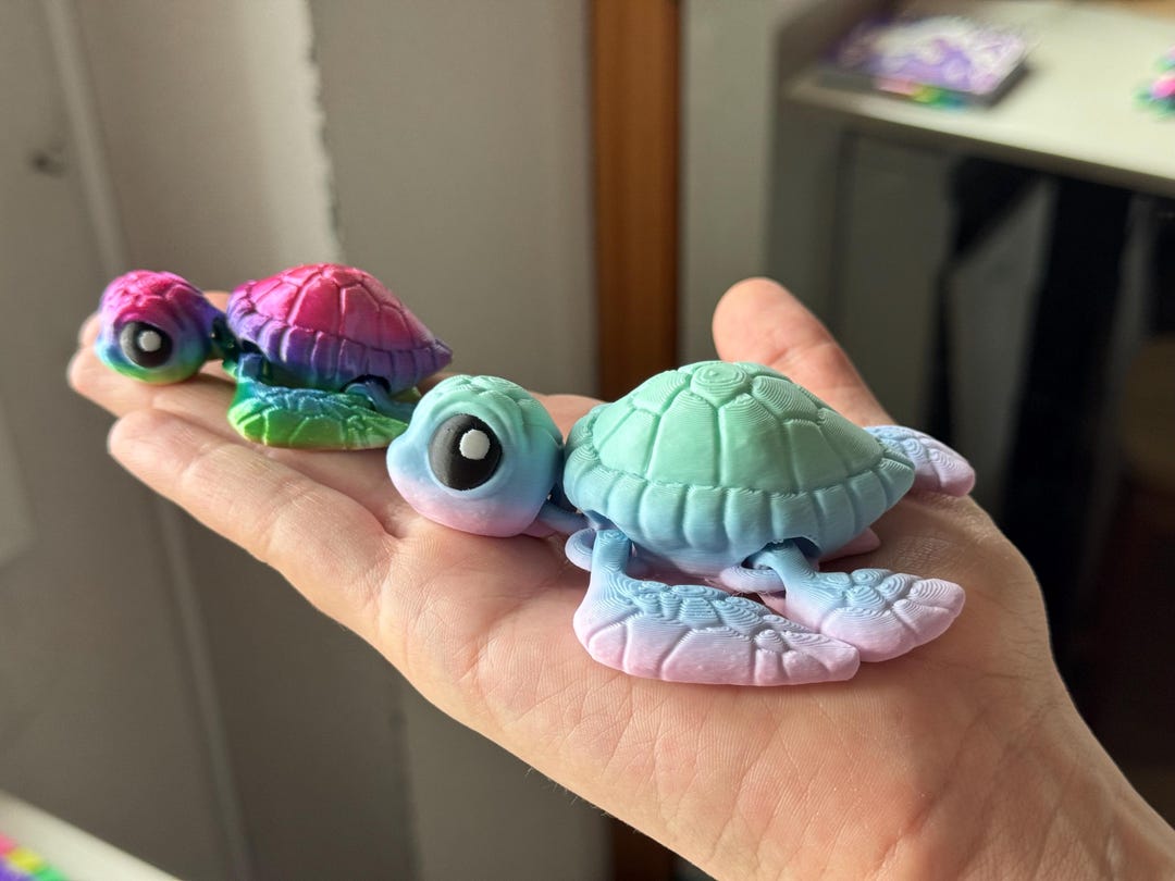 Articulated Sea Turtles - Gift for Turtle Lovers, Adorable Turtles ...