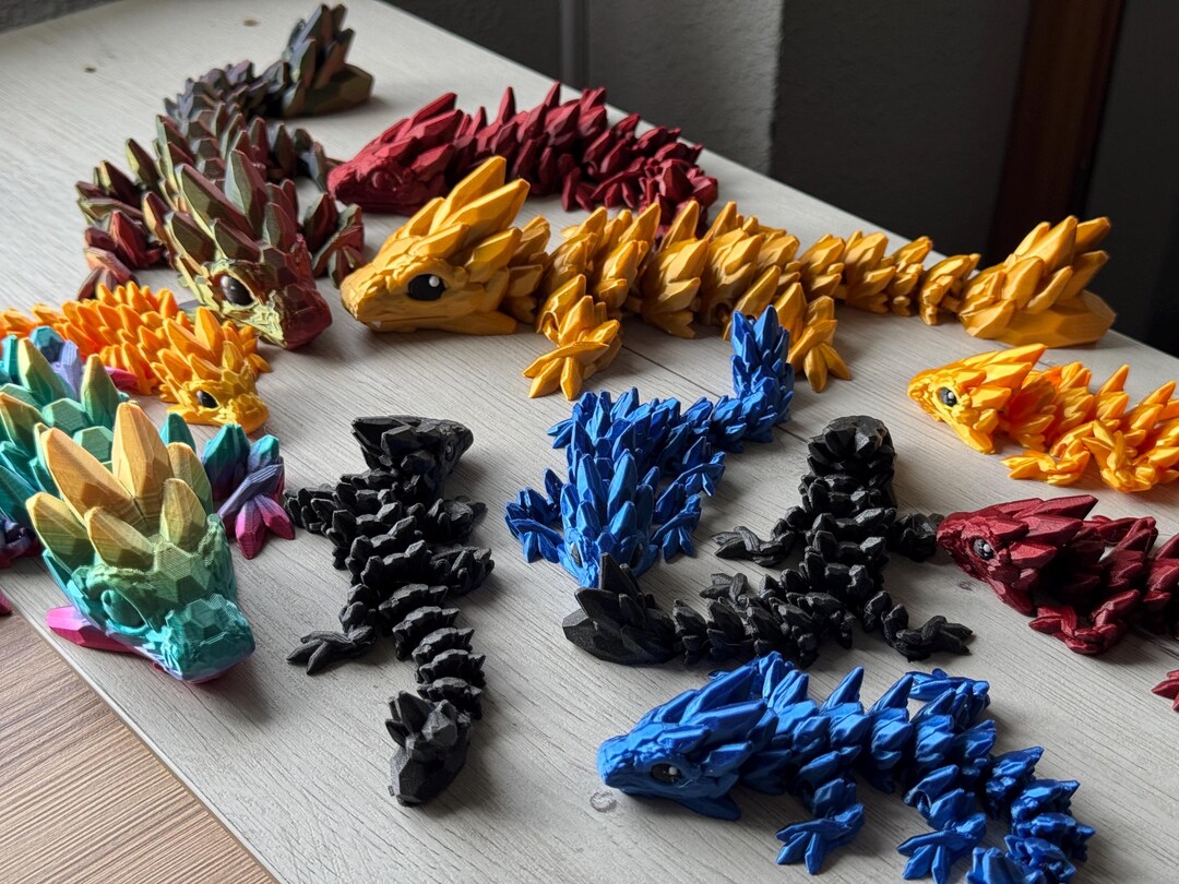 Articulated Baby Gem Dragon - Gift for Dragon Lovers, Printed Dragon ...