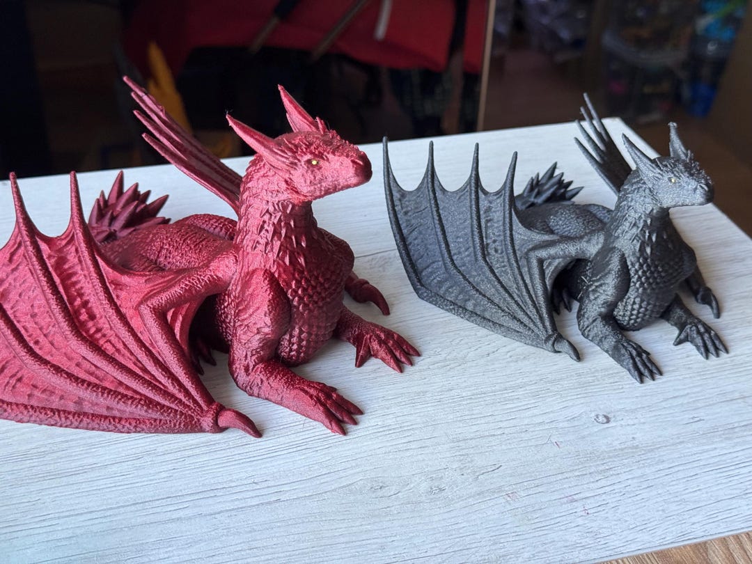 Dragon Figurine - Fierce Dragon | Bookcase Decor | Fantasy Decor ...