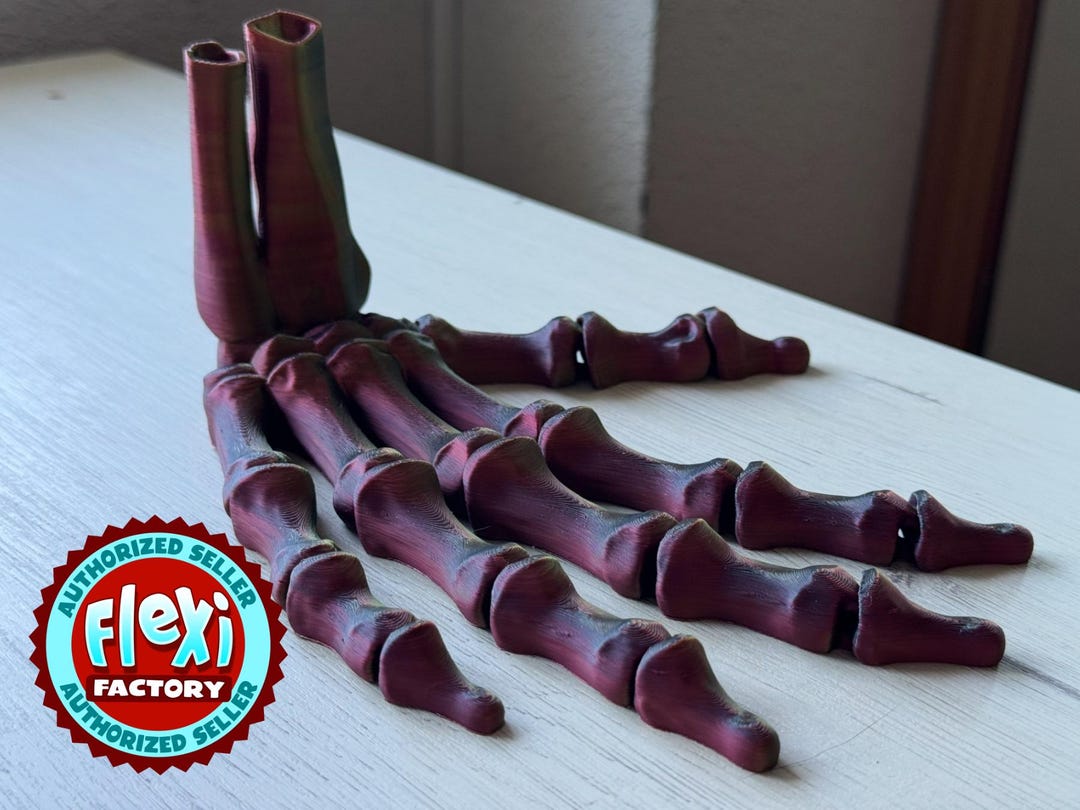 Flexi Articulated Skeleton Hand Antistress Toys, Halloween Decorations ...