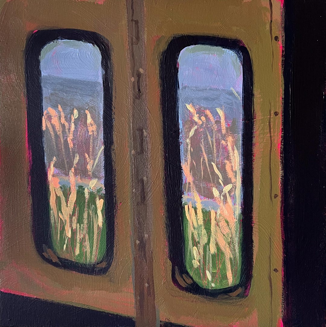 Green Line - Original Painting - Etsy