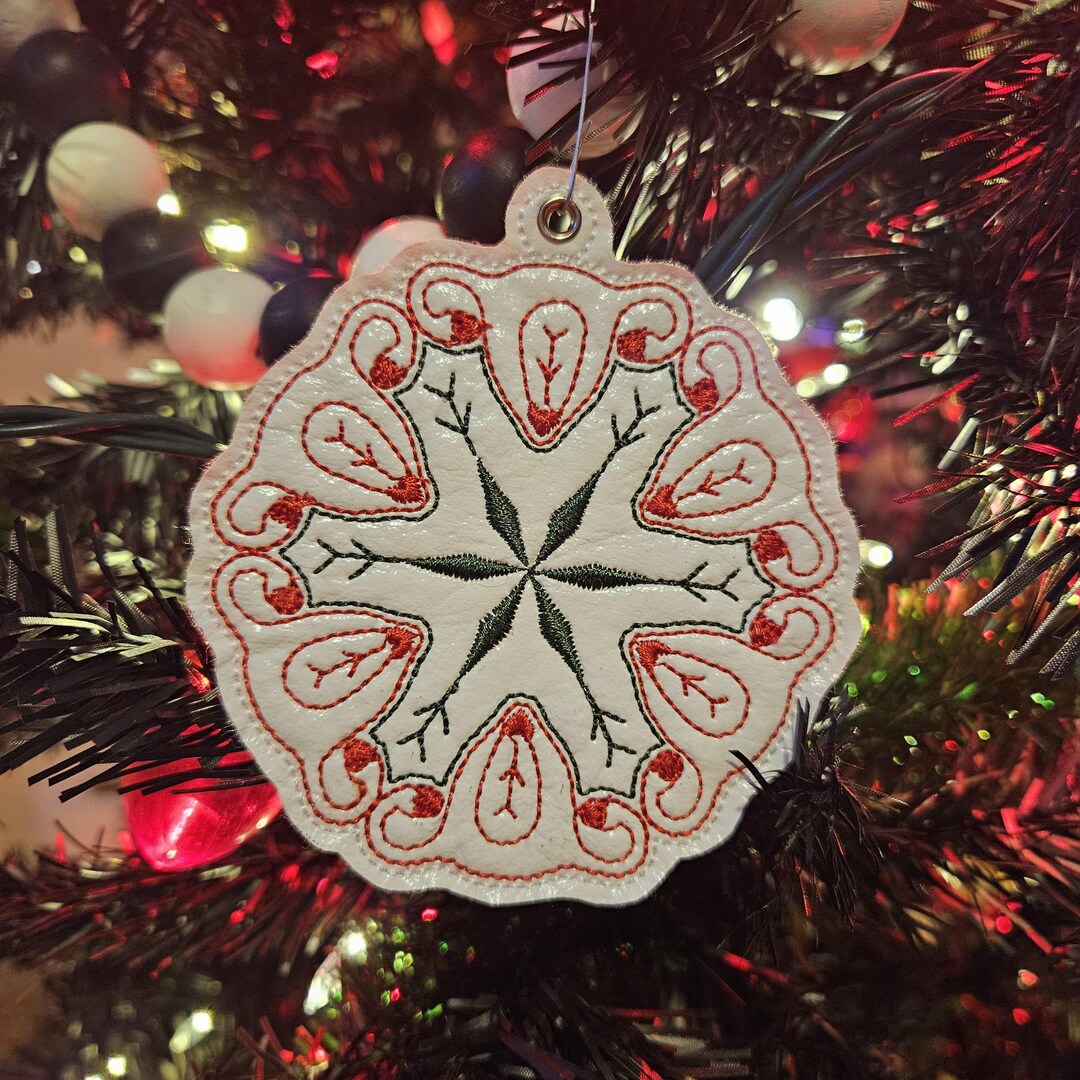 Uterus - Female Anatomy Snowflake Holiday Ornament - Xmas Gift for ...