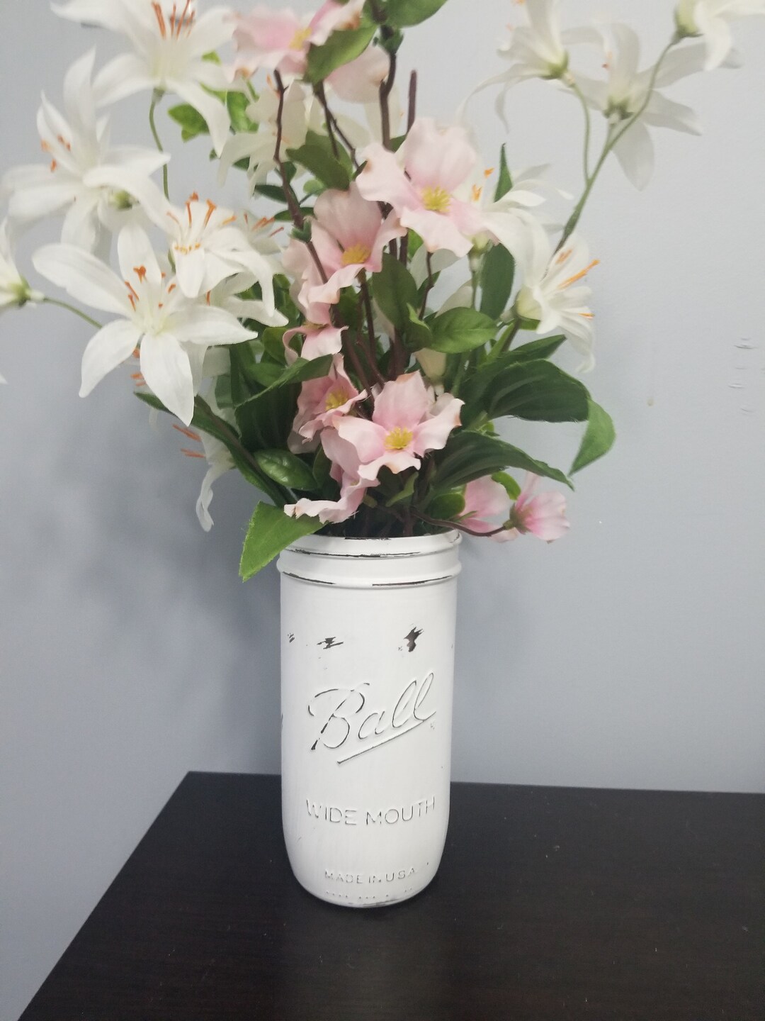 Mason Jar Vase - Etsy