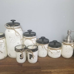 Mason Jar Kitchen Set 9pc - Etsy