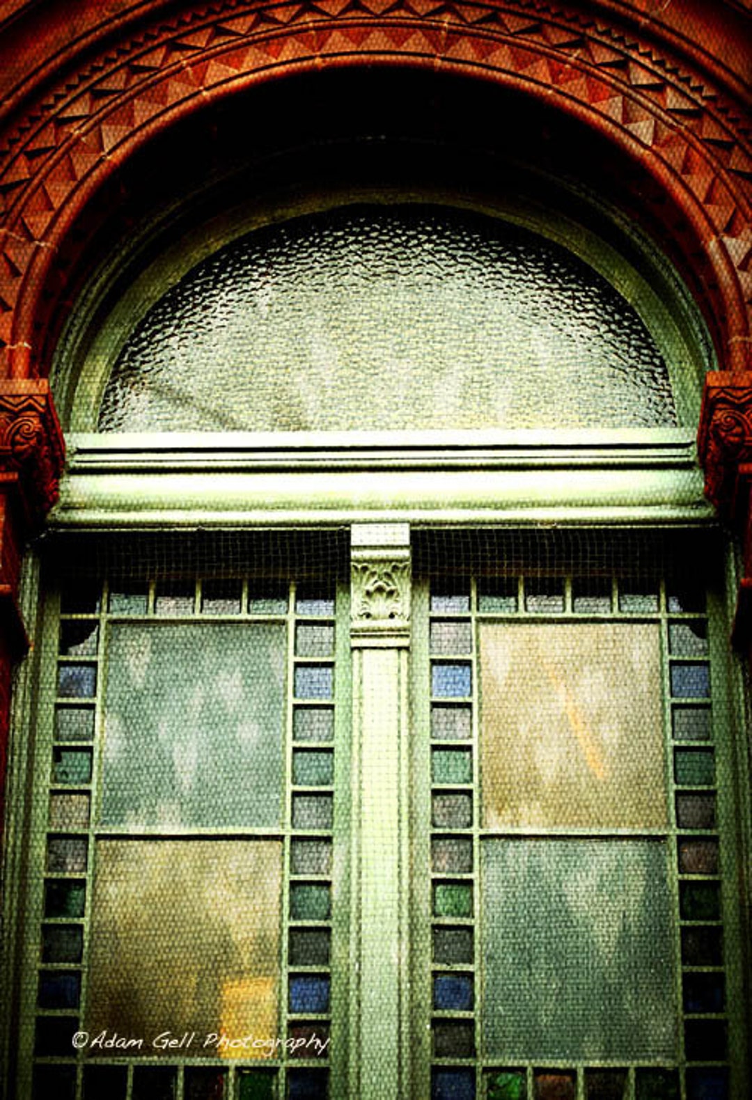 NYC Window,architectural Photographyart Deco, Lime Color,rust Color ...