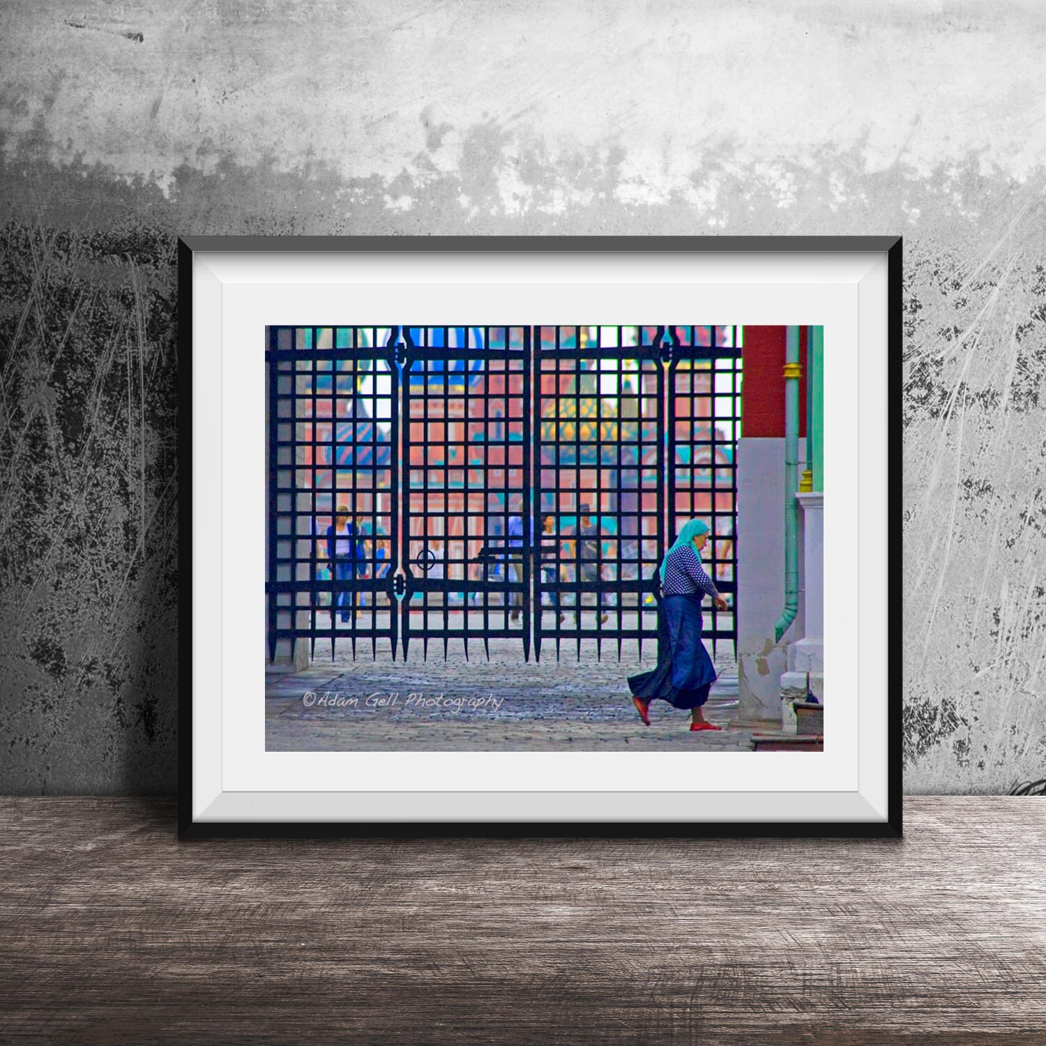 Red Square Print,russian Photography,neon Photography,modern Art,church ...