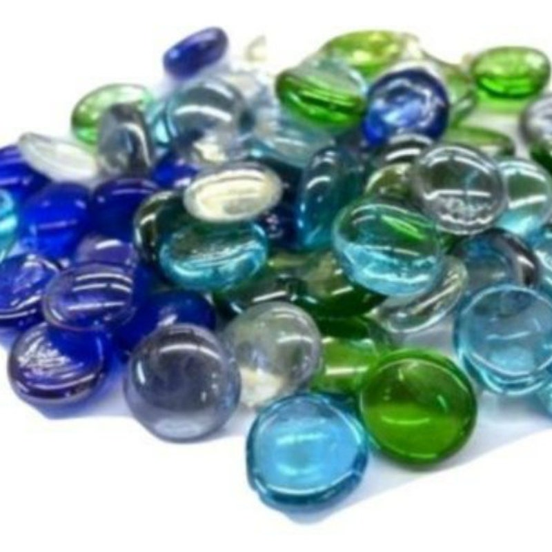 Nautical Blue Glass Vase - Etsy UK