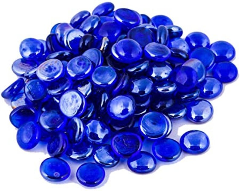 Royal Blue Glass Pebbles Home Vases Wedding - Etsy