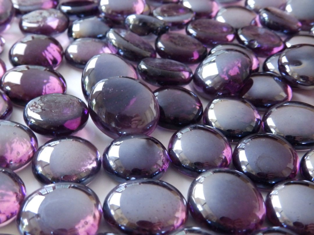 Purple Glass Pebbles Home Vases Wedding - Etsy UK