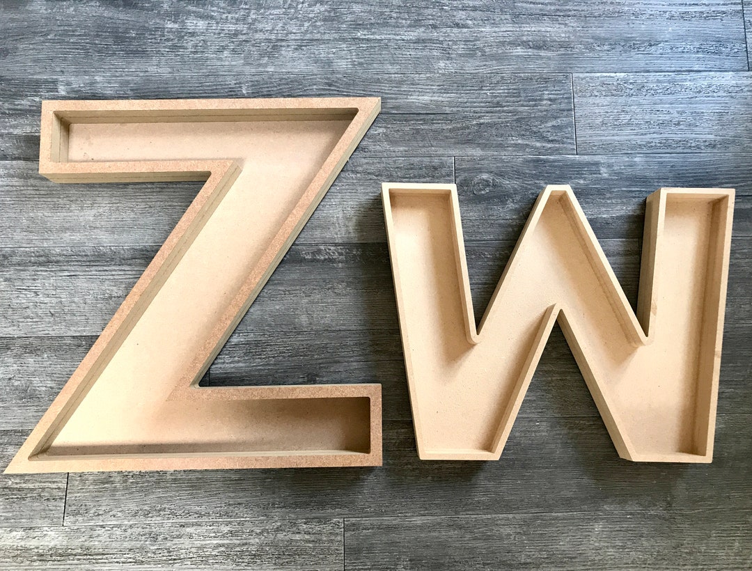 Hollow Wooden Fillable Letter, Fillable Letter, Empty Letter ...