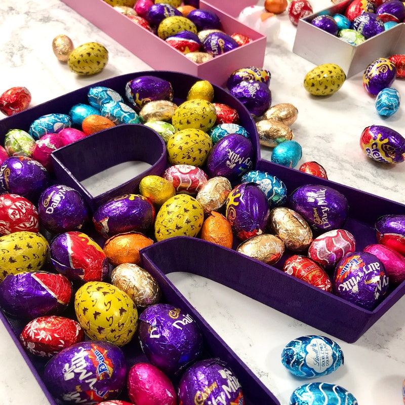 Large Filled Chocolate Easter Egg - Etsy