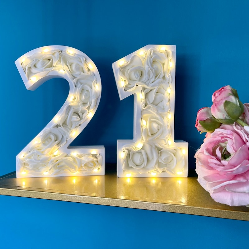 21 Light up Numbers - Etsy