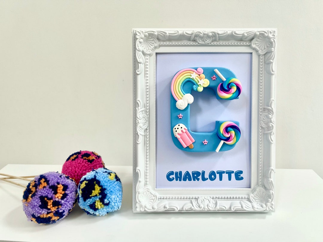 Personalized Pop Art Name Sign: Rainbow Lollipop Letter Decor - Etsy