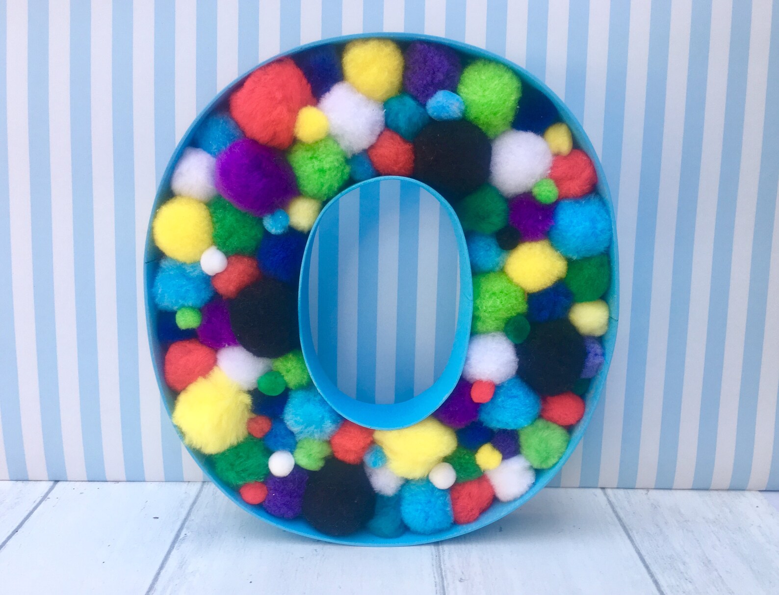 Pom Pom Letter Sign: Colorful Nursery Decor - Etsy