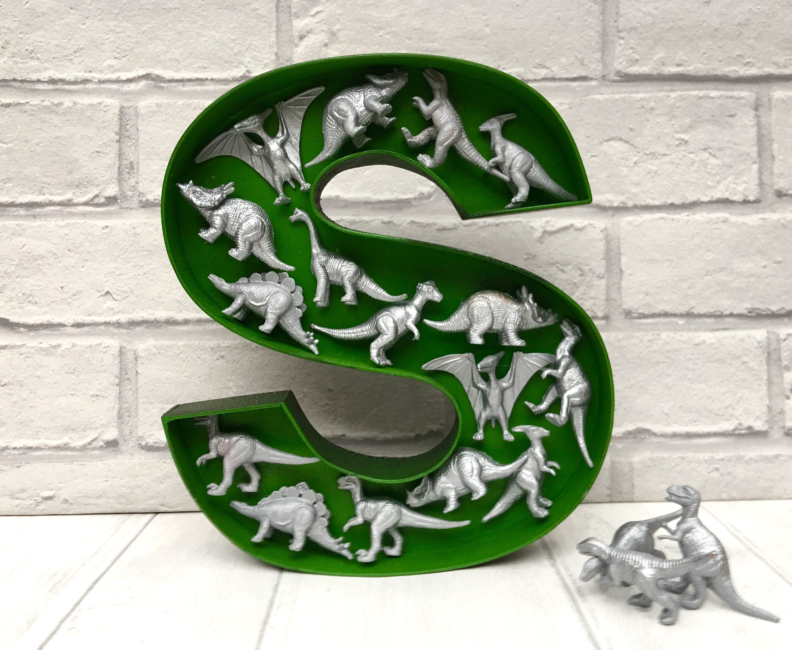 Dinosaur themed wall art Dinosaur bedroom decor Personalised | Etsy