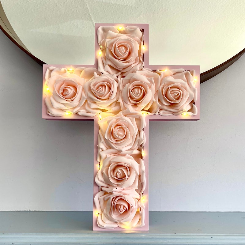 Christening Cross - Etsy