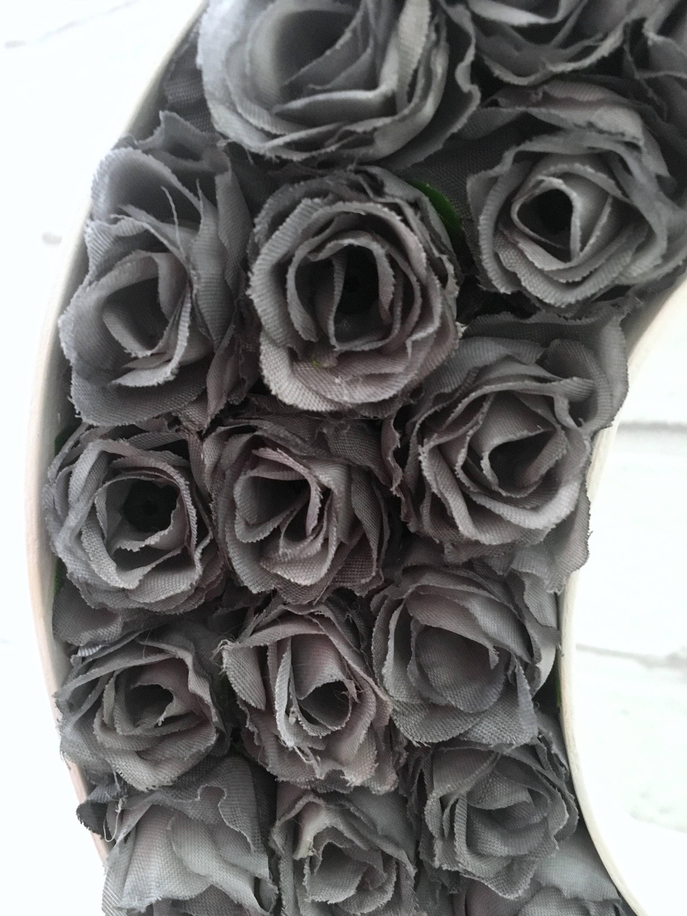 Grey Nursery Decor Grey Rose Letter Gray Home Decor Rose - Etsy UK