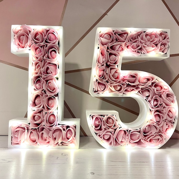 Light up Numbers - Etsy