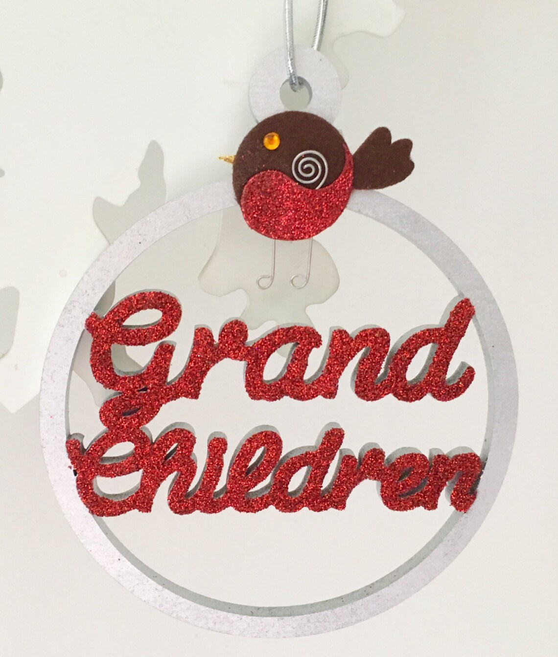 Personalized Christmas Bauble: Silver Wooden Name Ornament - Etsy