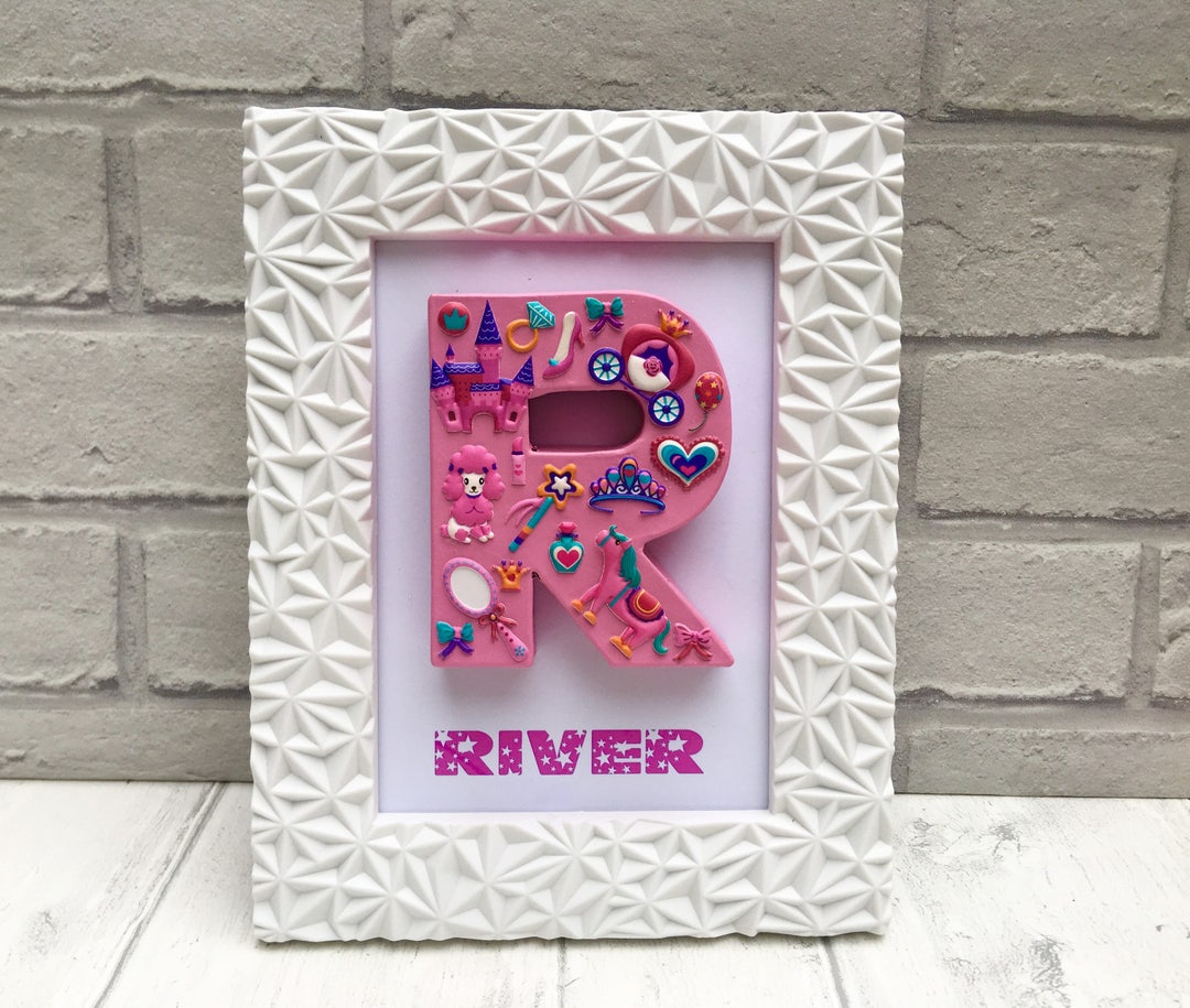 Personalized Princess Letter Frame: Fairytale Nursery Decor - Etsy