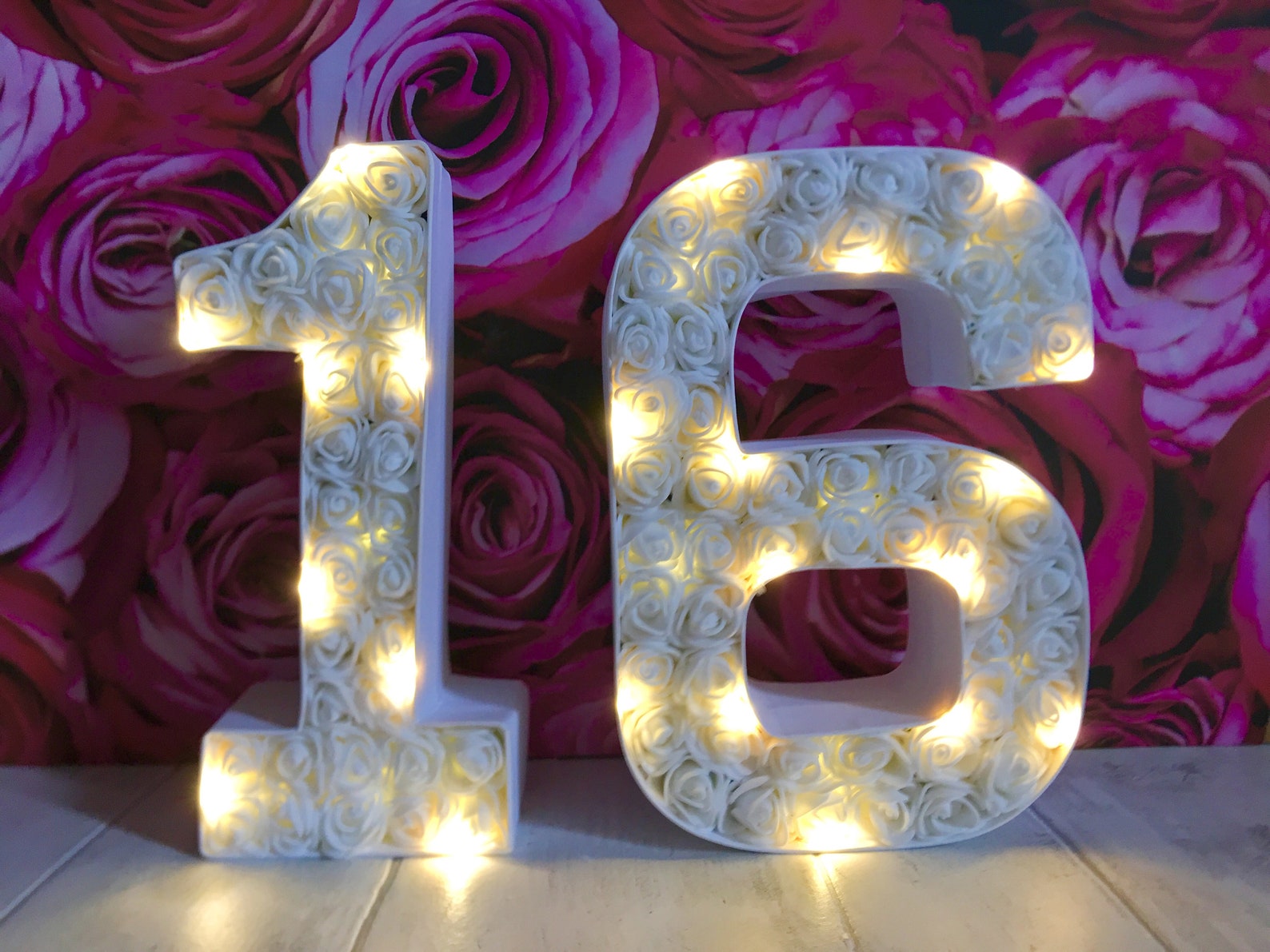 Freestanding Number 1 Decorated Large Number Light up Number - Etsy