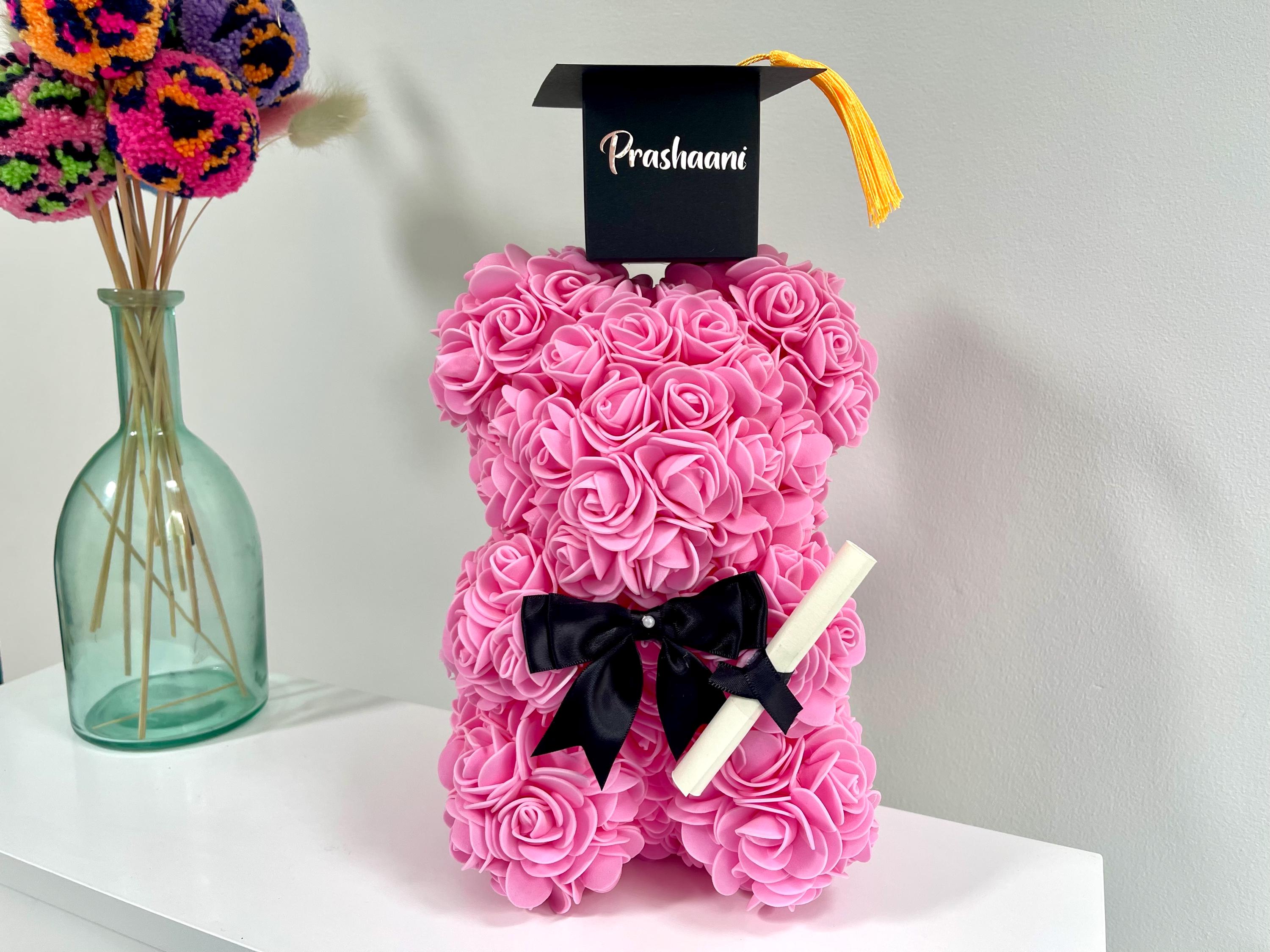 Graduation rose bear store