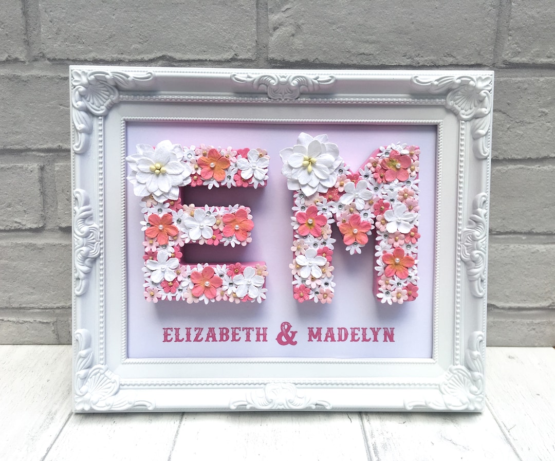 Baptism Name Gift, Christening Name Gift, Personalised Gift for Sisters ...