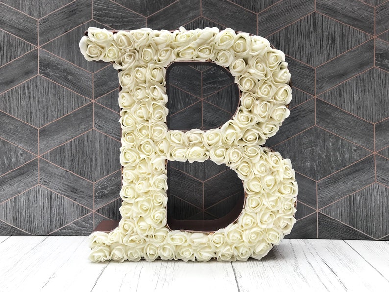 Ivory Wedding Decor Giant Ivory Letters Large Cream Name - Etsy UK