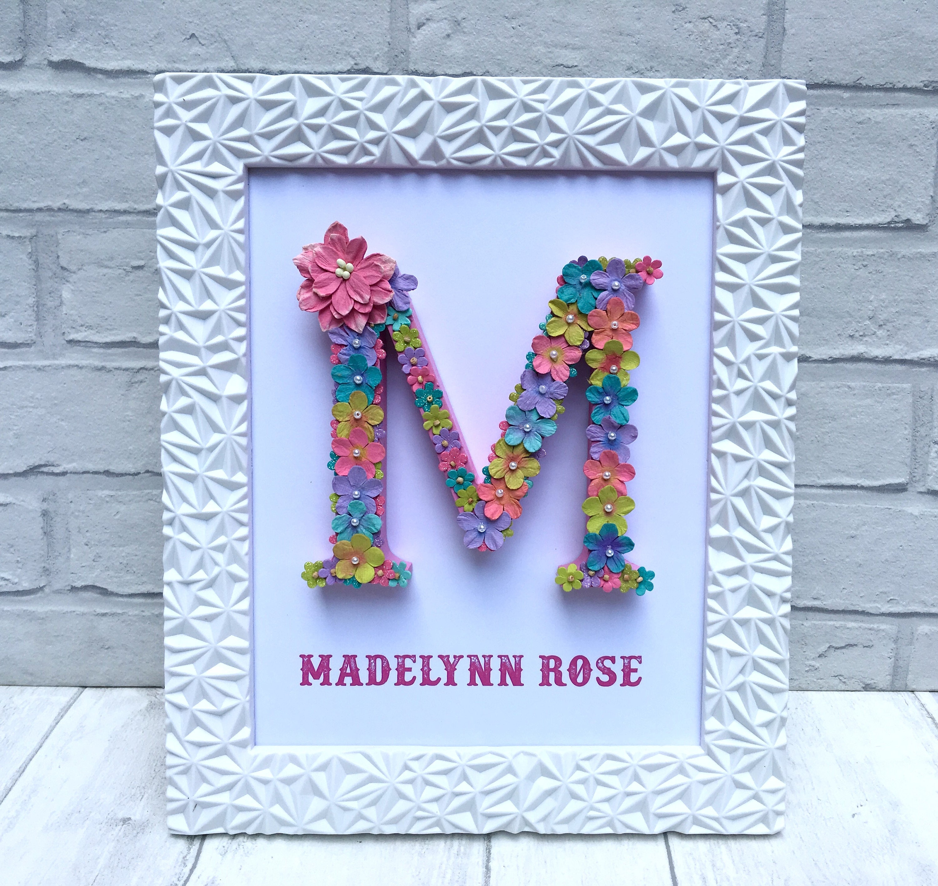 Rainbow Name Decor Personalised Gift for Daughter New Baby - Etsy