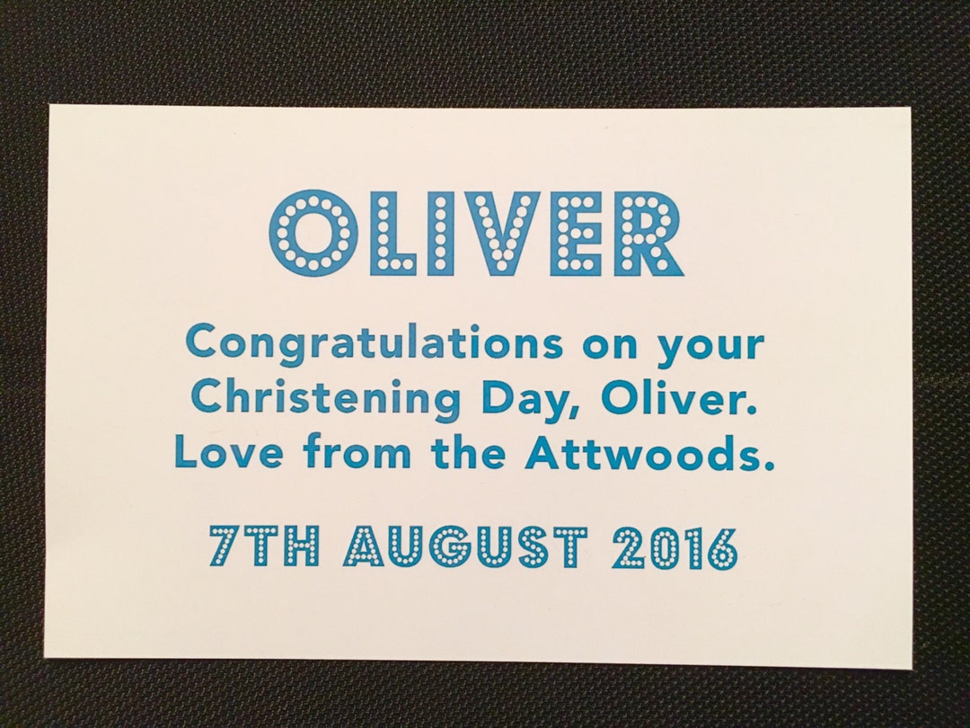 Personalized Message Card - Add-on Gift Note - Etsy
