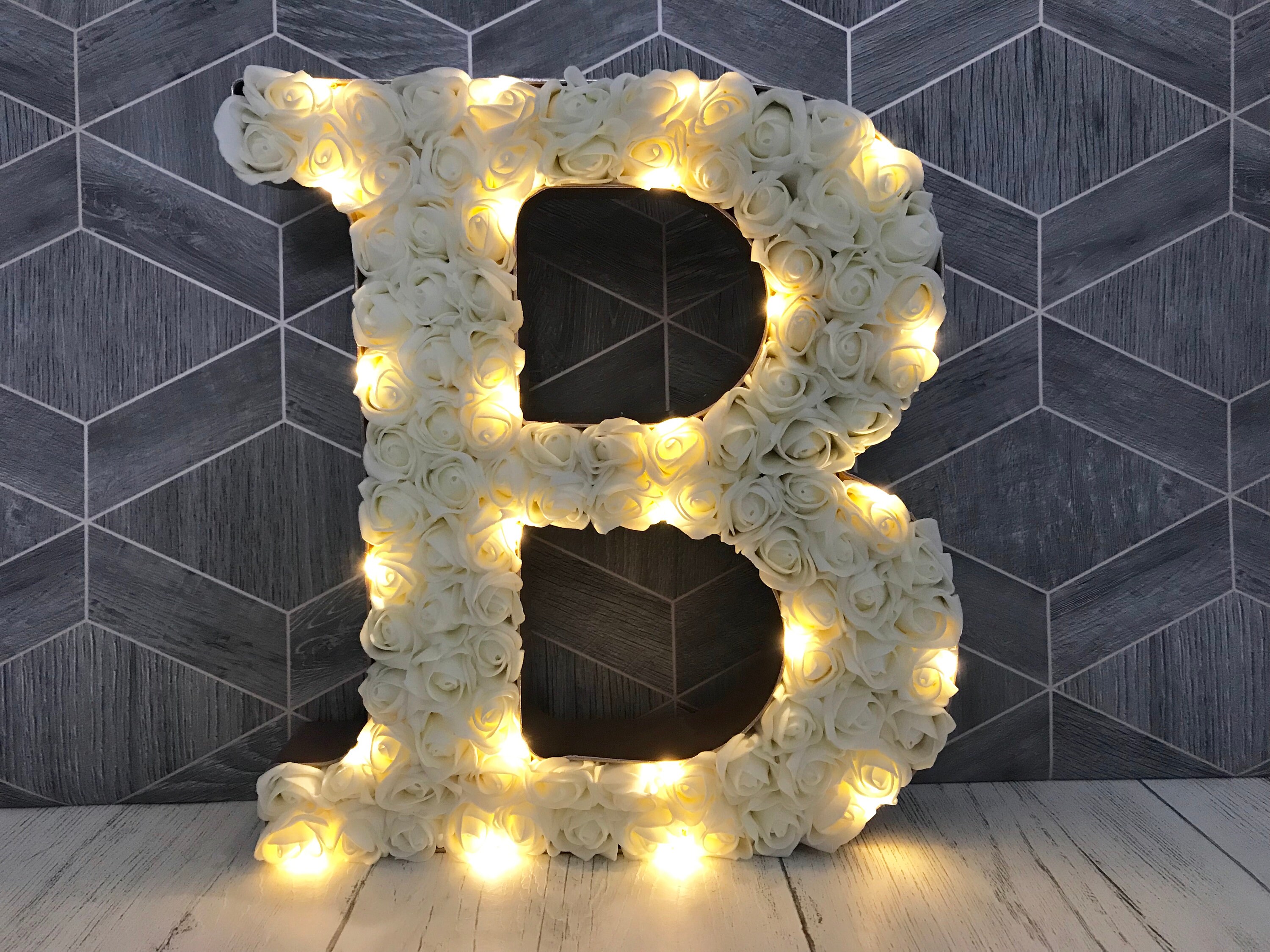 Ivory Wedding Decor Giant Ivory Letters Large Cream Name - Etsy