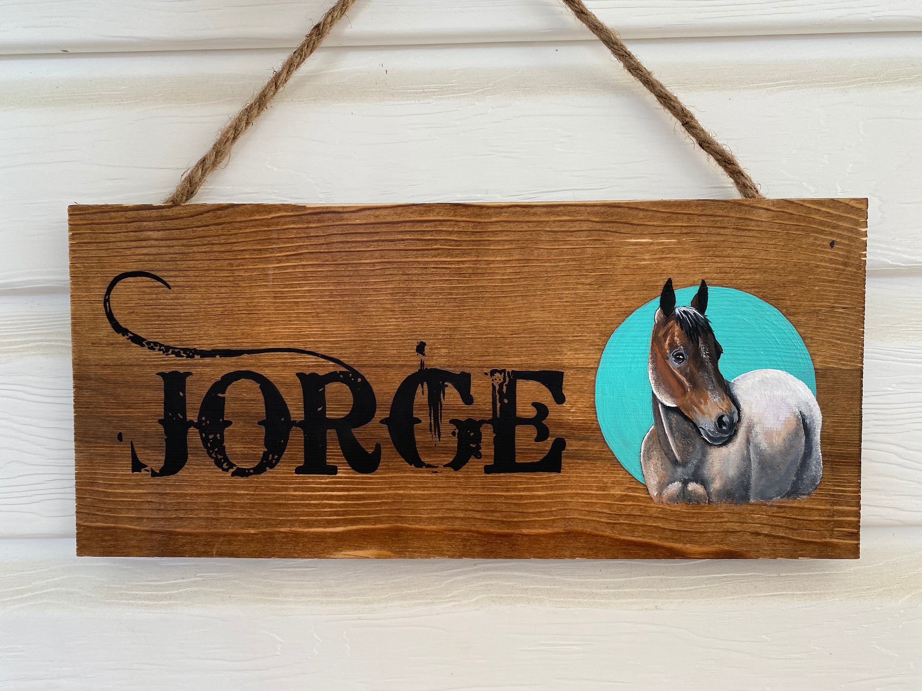 Custom Hand-painted Stall Sign - Etsy