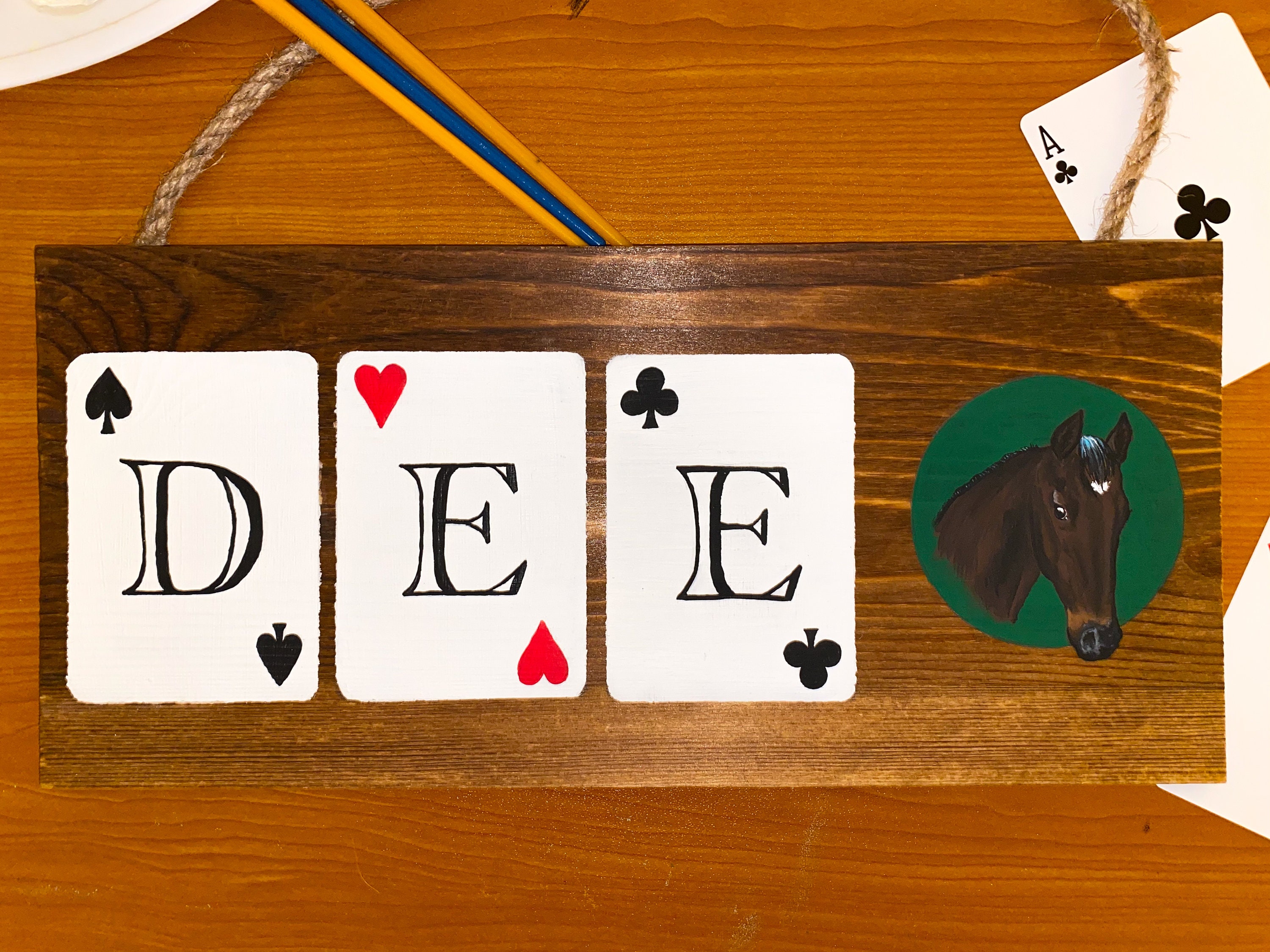 Custom Hand-painted Stall Sign - Etsy