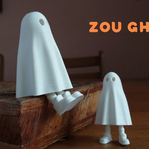 Ghost With Hidden Legs, Spooky 3D Printed Ghost Toy Ghost With Dog - Etsy