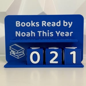 Customizable Books Read Tracker | Personalized Book Counter Sign ...