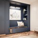 Custom Reading Nook With Front Drawers and Two Bookshelves: Your Cozy ...