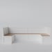 U-bench With Slanted Backrest & Storage - Etsy