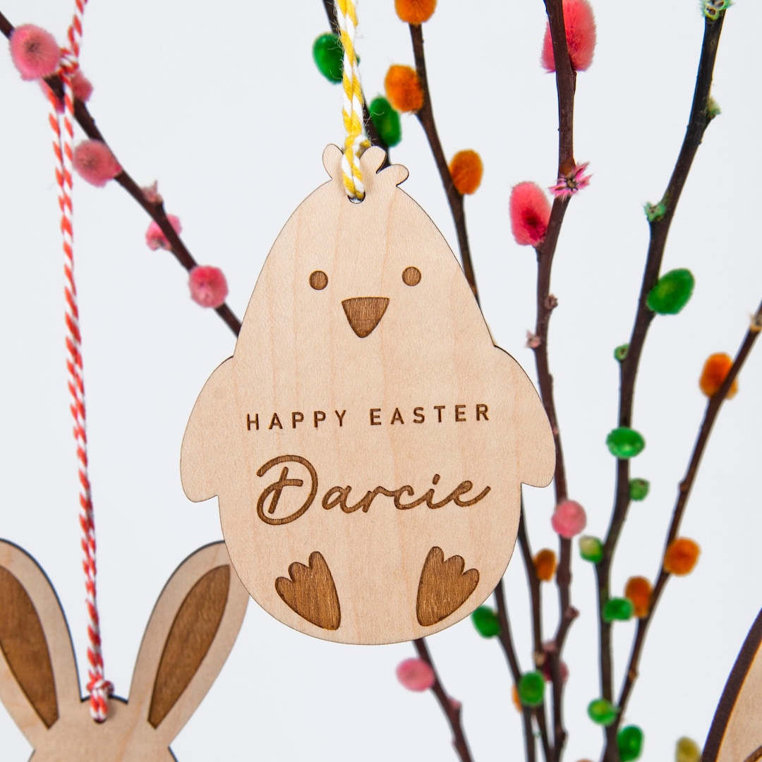 Personalised Easter Chick Decoration - Etsy