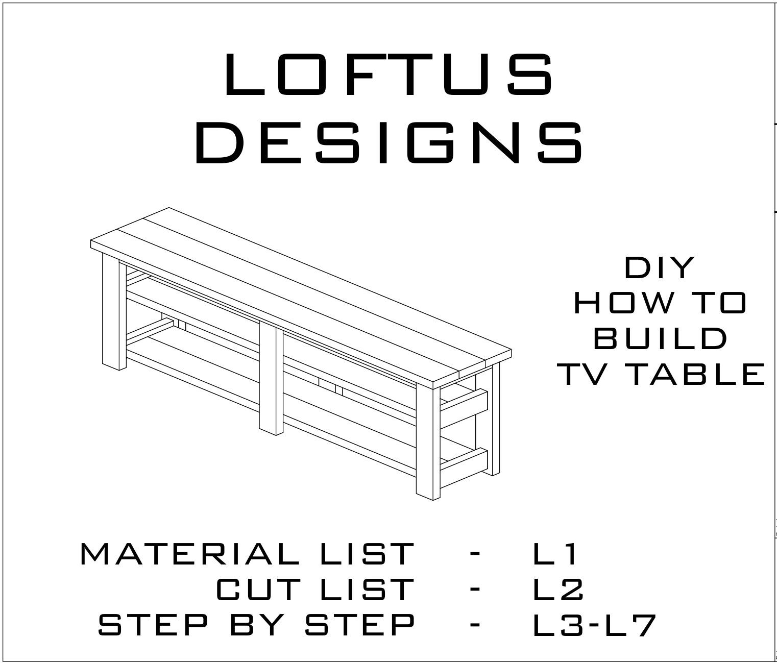 DIY TV TABLE - Etsy