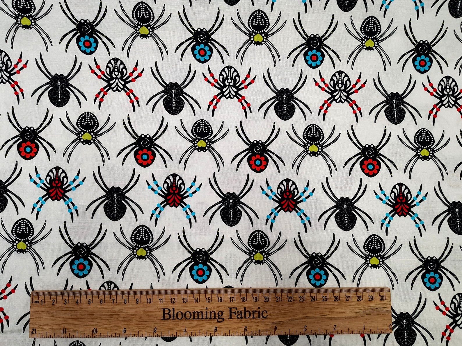 Spider Fabric Tattoo Fabric 100% Cotton Print Craft and - Etsy
