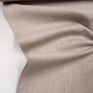 Linen Fabric, Natural Colour, Washed Pure Linen Fabric Material 100% ...