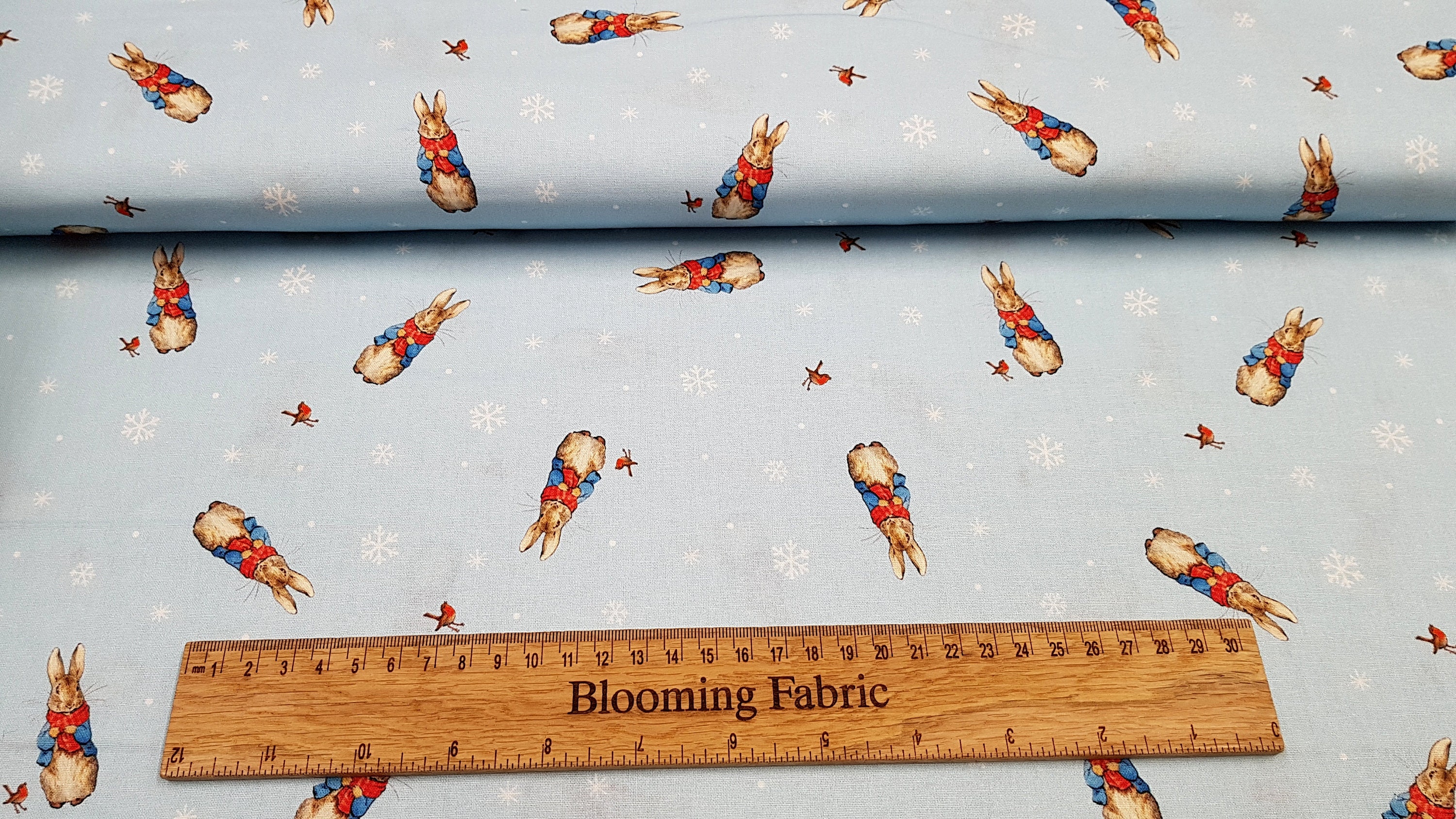 Peter Rabbit Fabric, Red Robin Fabric 100% Cotton, Craft and Clothing ...