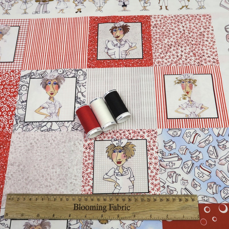 Nurse Fabric - Etsy