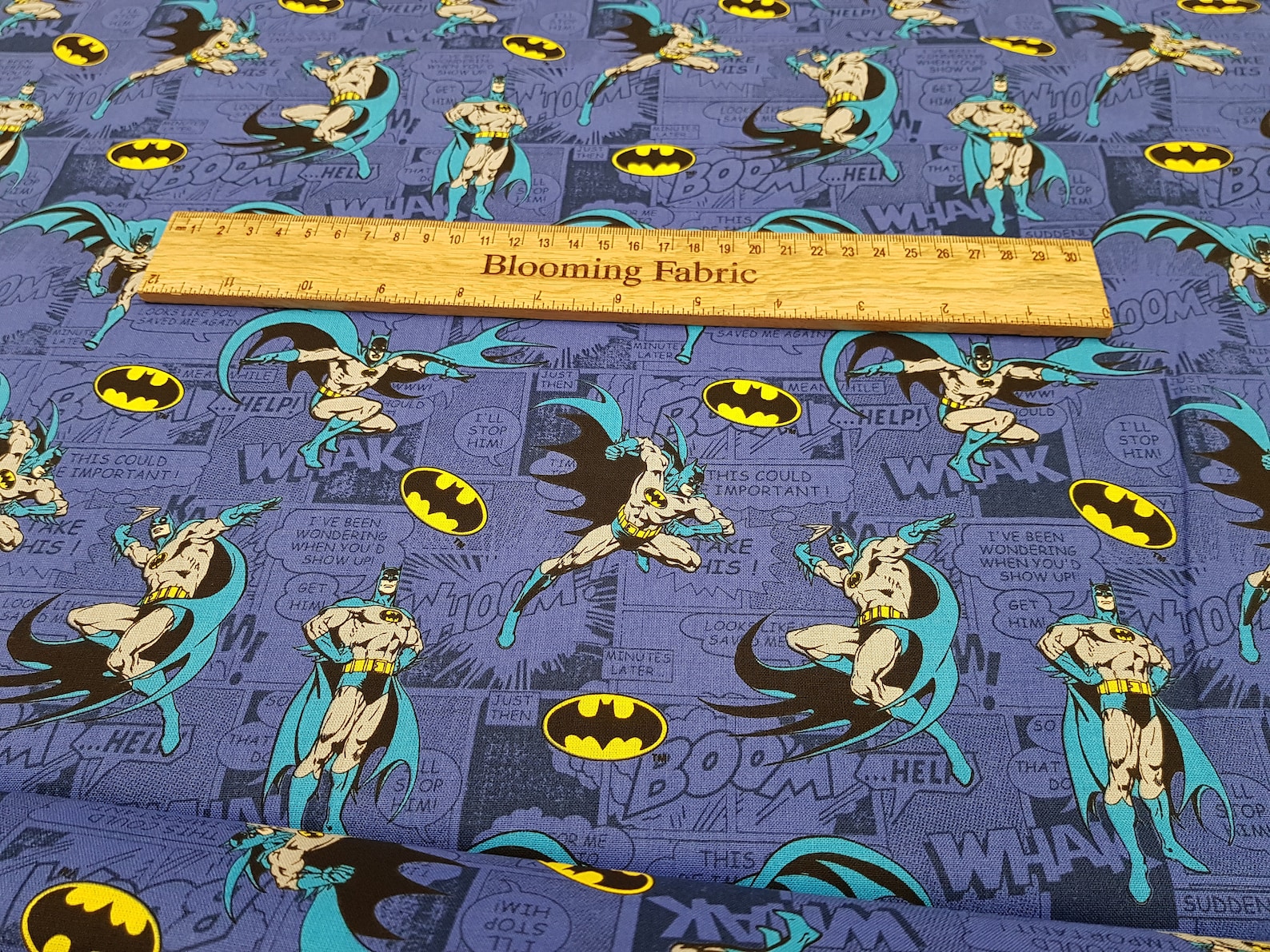 Batman Fabric, Comic Fabric, Bright Superhero Fabric, 100% Cotton ...