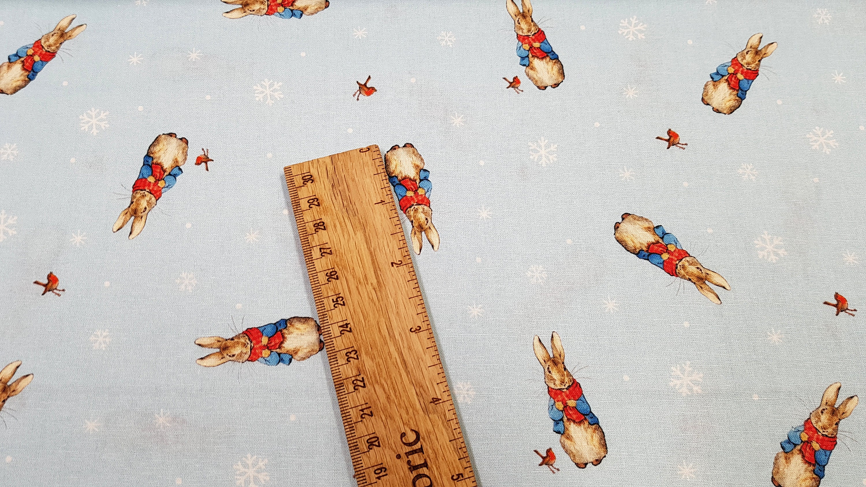 Peter Rabbit Fabric, Red Robin Fabric 100% Cotton, Craft and Clothing ...