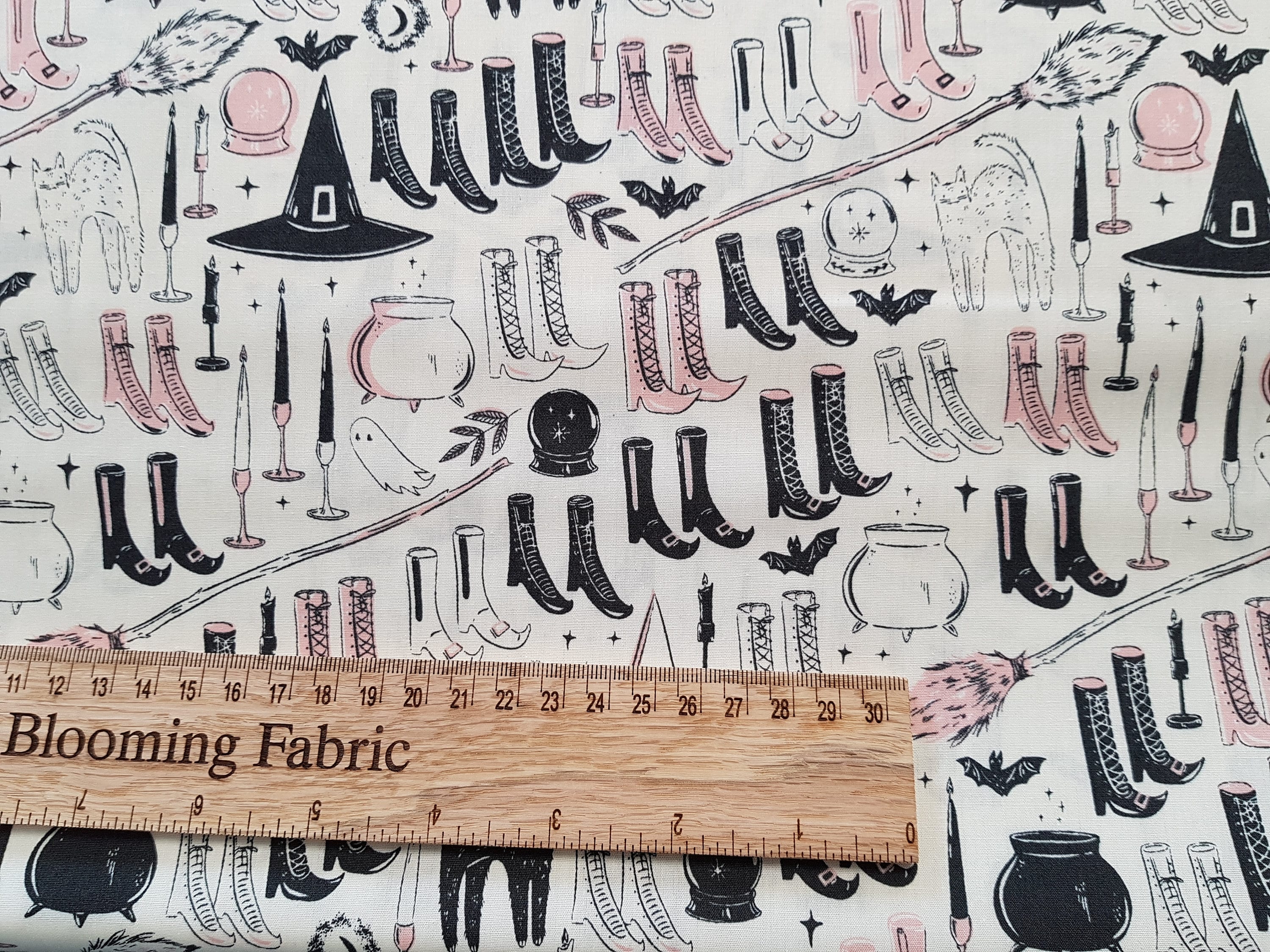 Witch Fabric Witch Wardrobe Fabric Witch Shoes Fabric Craft | Etsy