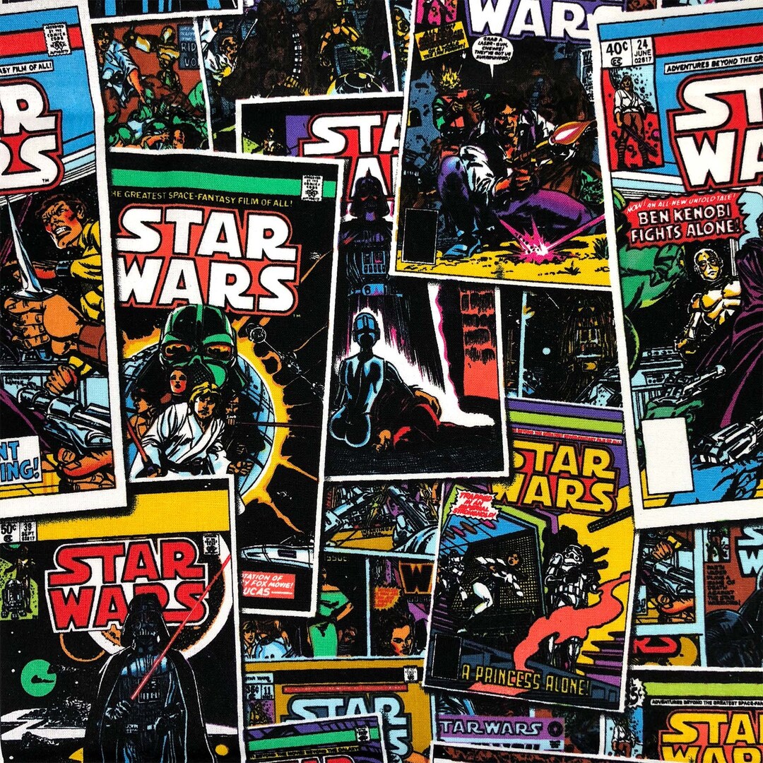 Star Wars Comic Stoff, 100% Baumwolle Quilting, Bastelstoff - Etsy.de