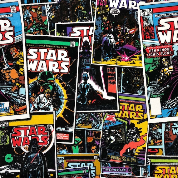 Classic Icons Star Wars Stoff Comic Bücher Stoff 100% | Etsy